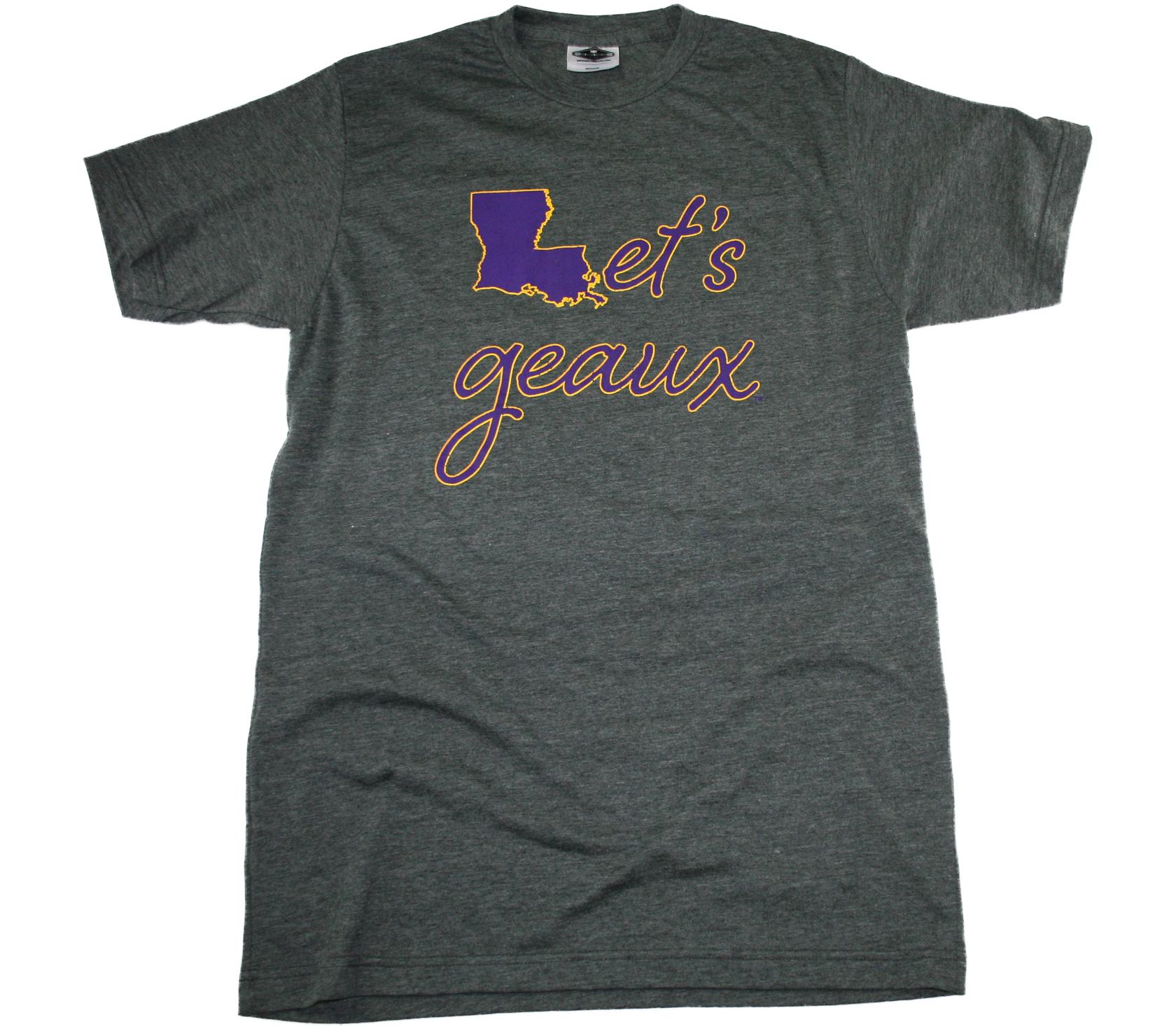 LOUISIANA TEE | LET'S GEAUX | PURPLE/GOLD – My State Threads