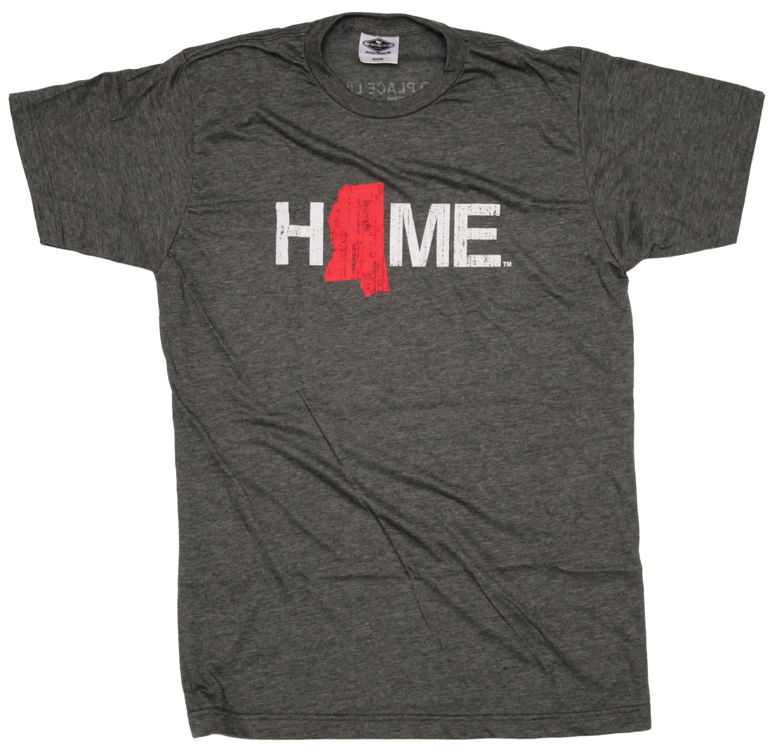 Mississippi Tee | HOME Design | Red – My State Threads