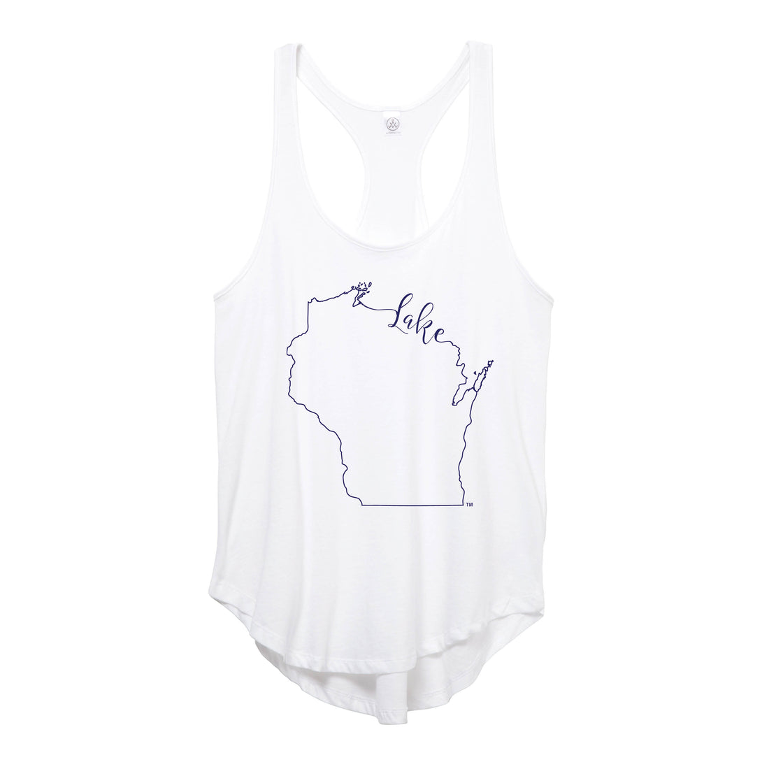 Wisconsin Lake Calligraphy - Ladies' Tank – My State Threads